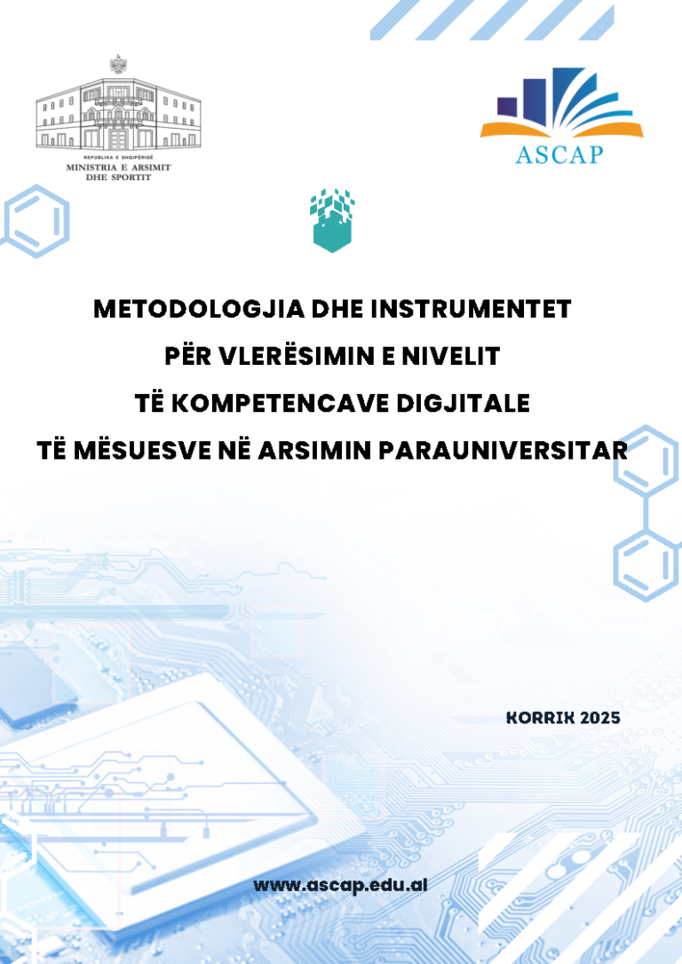 Metodologjia dhe instrumentet për vlerësimin e nivelit të kompetencave ...